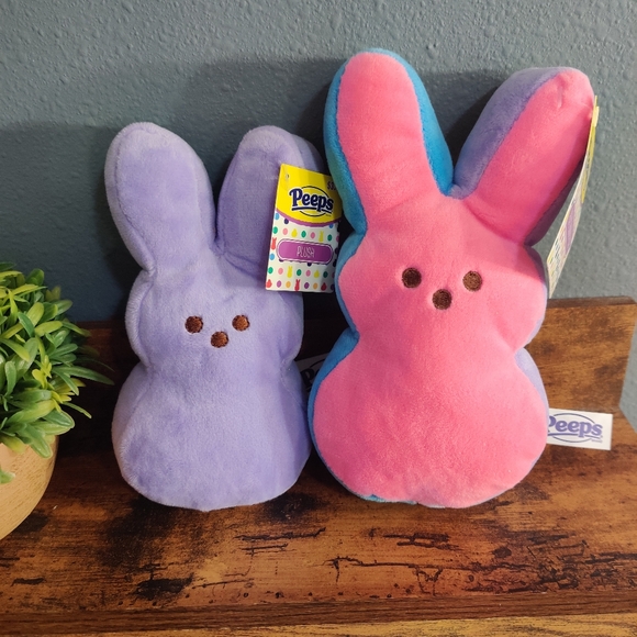Peeps | Toys | Peeps Plush Set Nwt Purple Pink Easter Basket Stuffers ...